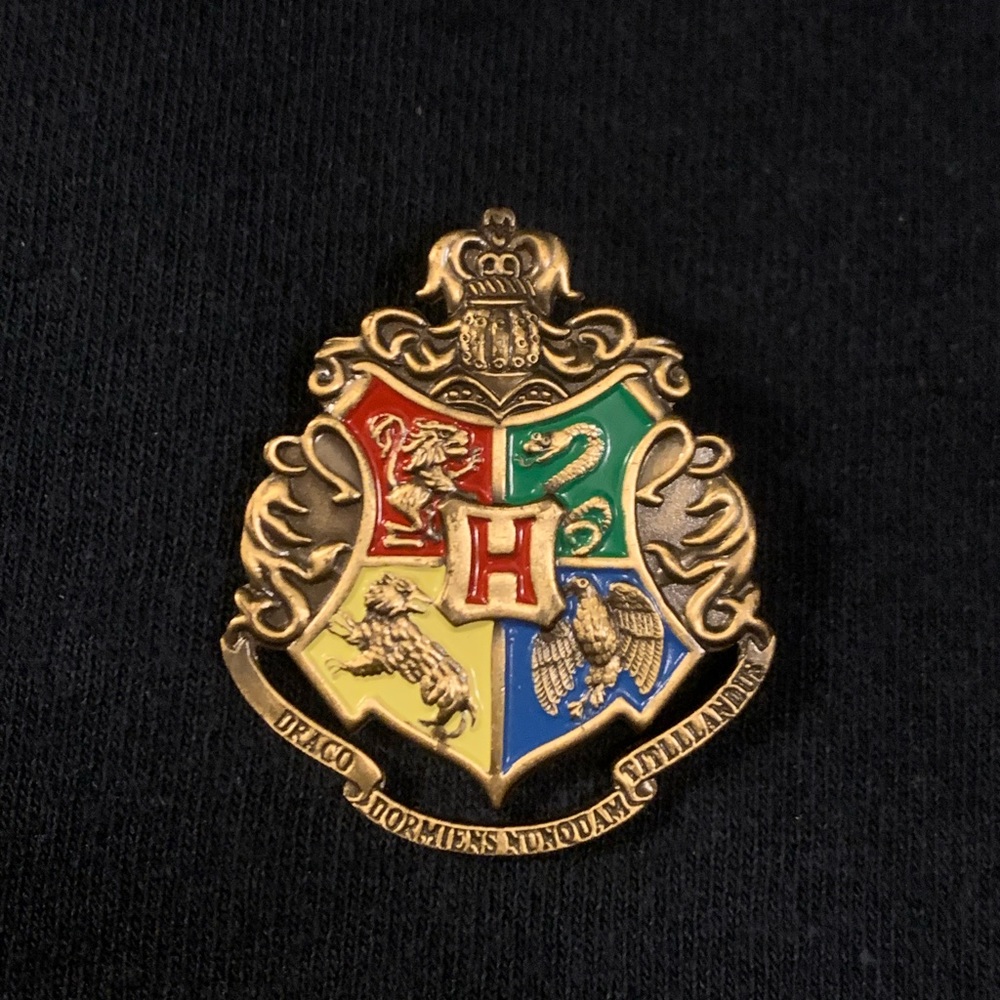 Harry Potter Hogwarts Crest Pin - Gem